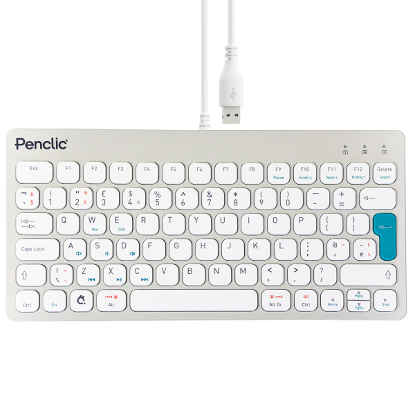 Penclic Mini USB keyboard C3 Office - Grey | KOS.ie